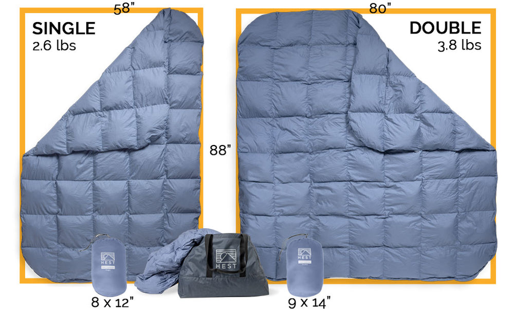 HEST Down Comforter | Sleep Comfortably Outdoors