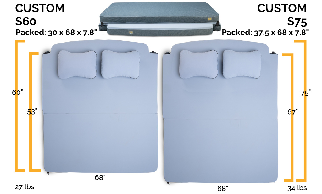 Camping Mattress Pad for Camper Vans | Now Available Dually Custom S - HEST