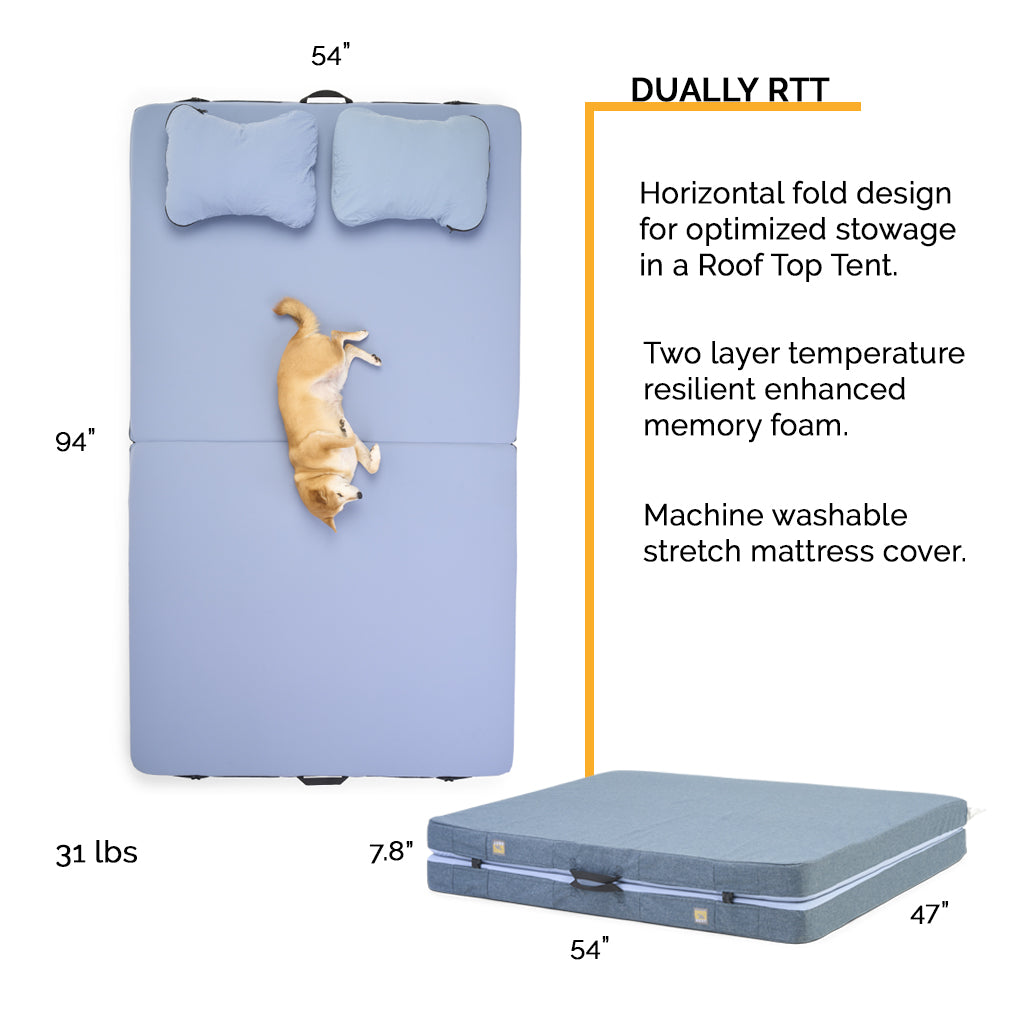 Dually roof top tent - Memory Foam Mattress | HEST